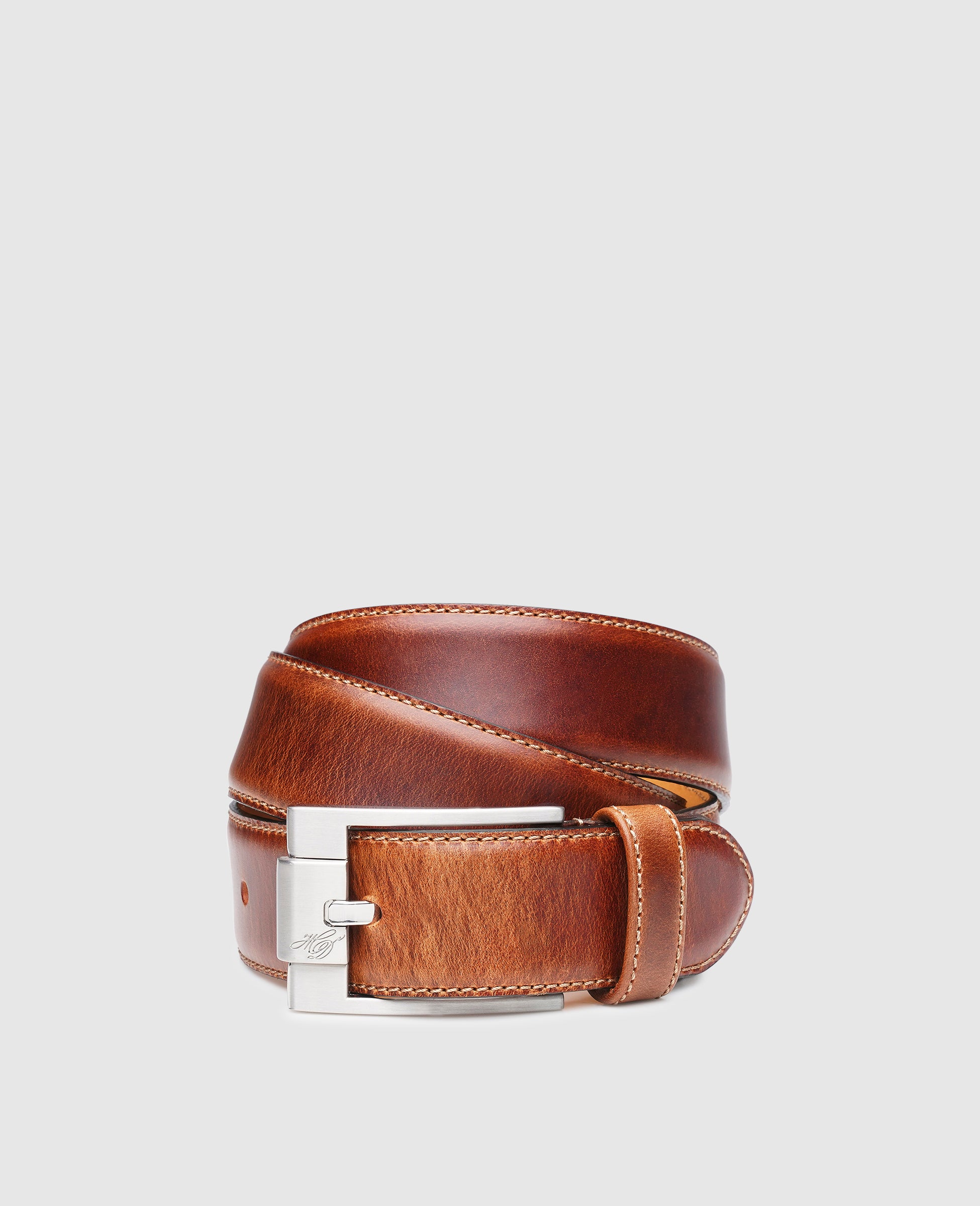 Heinrich Dinkelacker | Sturdy men's belt made of Mambo leather